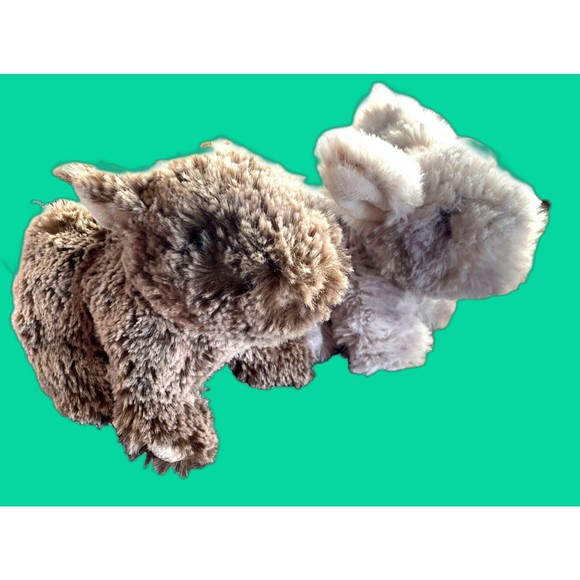 Douglas | Toys | Douglas Plush Rabbit Lot 2 Furry Bunnies Gray Brwn ...